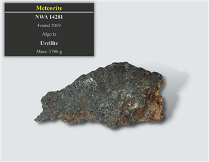 Northwest Africa 14281 (Ureilite) - EoM